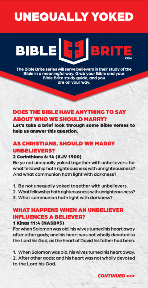 Unequally Yoked | Bible Brite